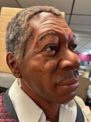 Vintage Morgan Freeman Wax Museum Figure - Obnoxious Antiques